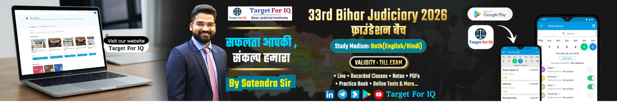 Target For IQ Judiciary Preparation in India, Enroll Now
